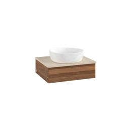 Villeroy & Boch V&B Waschtischunterschrank ohne Frontstruktur Antao 60x19x50cm, WBP-farbe botti., w. walnut ; Villeroy & Boch (K07013HM)