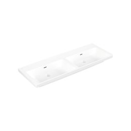Villeroy & Boch V&B Schrank-Doppelwaschtisch Subway 3.0 130x47cm, eck., m &Uuml;L, stone white C-plus ; Villeroy & Boch (4A71D6RW)
