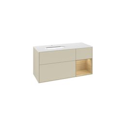 Villeroy & Boch V&B Waschtischunterschrank Finion 120cm, Pl w m, Rg re Oa ven, si Gr m Lac ; Villeroy & Boch (F281PCHJ)