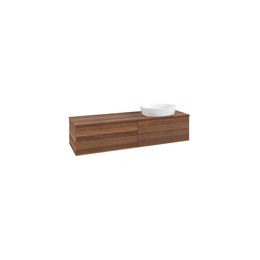 Villeroy & Boch V&B Waschtischunterschrank mit Frontstruktur Antao 160x50cm, WBP-farbe w. wal, warm walnut ; Villeroy & Boch (K27112HM)