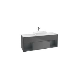 Villeroy & Boch V&B Waschtischunterschrank Wandbeleuchtung Finion 160cm, Pl w m, Reg md m Lac, Anthrac. m ; Villeroy & Boch (G861HGGK)