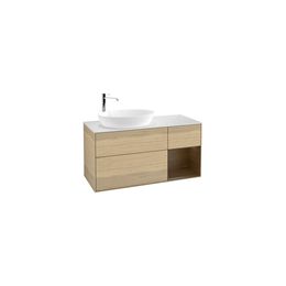 Villeroy & Boch V&B Waschtischunterschrank Wandbeleuchtung Finion 120cm, Pl wh. m, Reg wal ven, Oa ven ; Villeroy & Boch (G931GNPC)