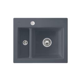 Villeroy & Boch V&B bündige Spüle Subway 60 XM Flat m Abl.garn, Exzenter, pure black ; Villeroy & Boch (67802FR7)