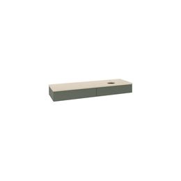 Villeroy & Boch V&B Waschtischunterschrank ohne Frontstruktur -Beleuchtung Antao 160x50cm, HL, WBP botti., lea gre. m Lac ; Villeroy & Boch (L16053HL)