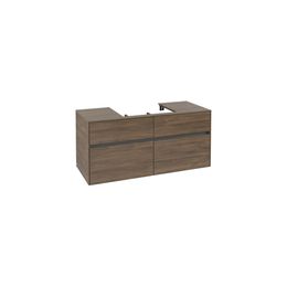 Villeroy & Boch V&B Waschtischunterschrank Collaro 120x54,8x50cm, WT mittig, arizona oak ; Villeroy & Boch (C08100VH)