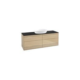 Villeroy & Boch V&B Waschtischunterschrank Wandbeleuchtung Finion 160x60cm, Abd.-Pl. bla matt, Oak Veneer ; Villeroy & Boch (GA9200PC)