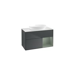 Villeroy & Boch V&B Waschtischunterschrank Wandbeleuchtung Finion 100, Pl w m, Rg Oli. m Lac, md bl. m Lac ; Villeroy & Boch (GA21GMHG)