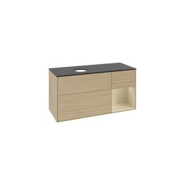 Villeroy & Boch V&B Waschtischunterschrank Finion 120cm, Pl bla m, si Gr m Lac, Oa ven ; Villeroy & Boch (FA52HJPC)