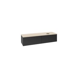Villeroy & Boch V&B Waschtischunterschrank ohne Frontstruktur -Beleuchtung Antao 160x50cm, HL, WBP botti., bla m Lac ; Villeroy & Boch (L38053PD)