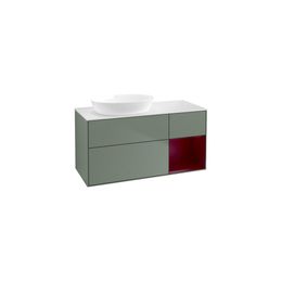 Villeroy & Boch V&B Waschtischunterschrank Finion 120cm, Pl w m, Reg Peo m Lac, Oli. m Lac ; Villeroy & Boch (FA51HBGM)