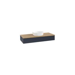 Villeroy & Boch V&B Waschtischunterschrank ohne Frontstruktur, mit Beleuchtung Antao 120x19x50cm, WBP hon. Oa, md bl. m Lac ; Villeroy & Boch (L10011HG)