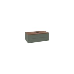 Villeroy & Boch V&B Waschtischunterschrank ohne Frontstruktur Antao 100x36x50cm, WBP w. wal, lea gre. m Lac ; Villeroy & Boch (K20012HL)