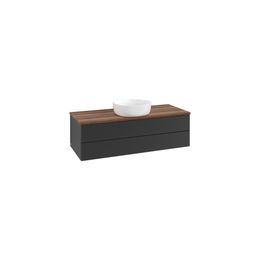 Villeroy & Boch V&B Waschtischunterschrank mit Frontstruktur, mit Beleuchtung Antao 120x36x50cm, WBP-farbe w. wal, bla m Lac ; Villeroy & Boch (L21112PD)