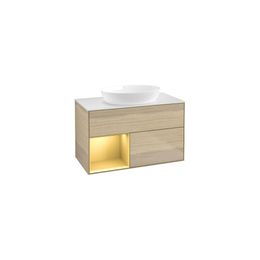 Villeroy & Boch V&B Waschtischunterschrank Wandbeleuchtung Finion 100, Pl wh. m, Reg gol m Lac, Oa ven ; Villeroy & Boch (GA11HFPC)