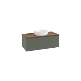 Villeroy & Boch V&B Waschtischunterschrank mit Frontstruktur Antao 100x36x50cm, WBP w. wal, lea gre. m Lac ; Villeroy & Boch (K31112HL)
