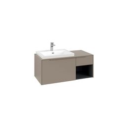 Villeroy & Boch V&B Waschtischunterschrank Beck. li Subway 3.0 100,1x42,25x51,6cm, m LE/Gr monochr, Tau ; Villeroy & Boch (C572L2VM)