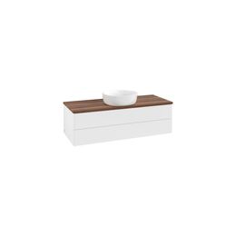 Villeroy & Boch V&B Waschtischunterschrank ohne Frontstruktur, mit Beleuchtung Antao 120x36x50cm, WBP-farbe w. wal, wh. m Lac ; Villeroy & Boch (L21012MT)
