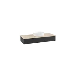 Villeroy & Boch V&B Waschtischunterschrank mit Frontstruktur Antao 120x19x50cm, WBP-farbe botti., bla m Lac ; Villeroy & Boch (K10113PD)