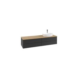 Villeroy & Boch V&B Waschtischunterschrank mit Frontstruktur Antao 160x50cm, HL, WBP hon. Oa, bla m Lac ; Villeroy & Boch (K27151PD)
