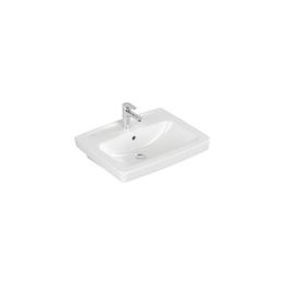 Villeroy & Boch V&B Waschbecken Newo 60x47cm, we, eck., 1 Hahnl., m &Uuml;berlauf ; Villeroy & Boch (4A926001)