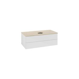 Villeroy & Boch V&B Waschtischunterschrank ohne Frontstruktur -Beleuchtung Antao 100x36x50cm, WBP botti., glo wh. Lac ; Villeroy & Boch (L20013GF)