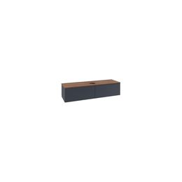 Villeroy & Boch V&B Waschtischunterschrank mit Frontstruktur Antao 160x50cm, WBP-farbe w. wal, md bl. m Lac ; Villeroy & Boch (K36112HG)