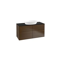 Villeroy & Boch V&B Waschtischunterschrank Wandbeleuchtung Finion 120x60,3cm, Abd.-Pl. bla m, wal veneer ; Villeroy & Boch (GA3200GN)