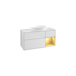 Villeroy & Boch V&B Waschtischunterschrank Wandbeleuchtung Finion 120cm, Pl w m, Reg gol m Lac, wh. m Lac ; Villeroy & Boch (GA71HFMT)