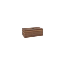 Villeroy & Boch V&B Waschtischunterschrank mit Frontstruktur Antao 100x36x50cm, WBP-farbe w. wal, w. walnut ; Villeroy & Boch (K31112HM)