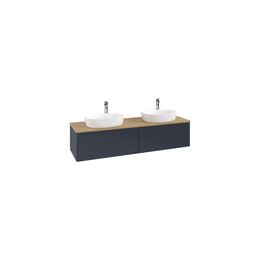Villeroy & Boch V&B Waschtischunterschrank ohne Frontstruktur, mit Beleuchtung Antao 160x50cm, HL, WBP hon. Oa, md bl. m Lac ; Villeroy & Boch (L39051HG)