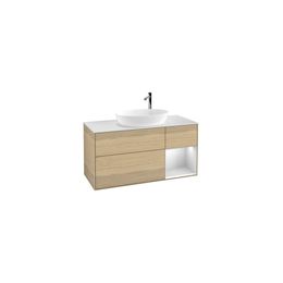 Villeroy & Boch V&B Waschtischunterschrank Wandbeleuchtung Finion 120cm, Pl wh. m, Reg wh. m Lac, Oa ven ; Villeroy & Boch (G951MTPC)