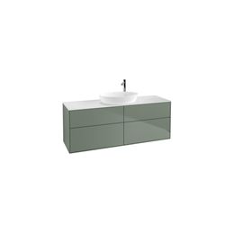 Villeroy & Boch V&B Waschtischunterschrank Wandbeleuchtung Finion 160x60cm, Abd.-Pl. wh. m, Oli. m Lacquer ; Villeroy & Boch (G97100GM)