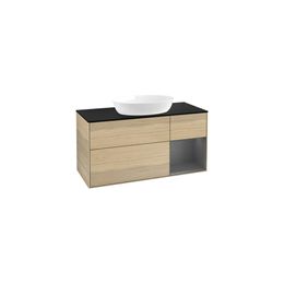 Villeroy & Boch V&B Waschtischunterschrank Wandbeleuchtung Finion 120cm, Pl b m, Rg Anthrac. m Lac, Oa ven ; Villeroy & Boch (GA72GKPC)