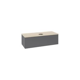 Villeroy & Boch V&B Waschtischunterschrank ohne Frontstruktur, mit Beleuchtung Antao 120x36x50cm, WBP botti., Anthrac. m Lac ; Villeroy & Boch (L32013GK)
