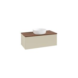 Villeroy & Boch V&B Waschtischunterschrank ohne Frontstruktur Antao 100x36x50cm, WBP w. wal, si Gr m Lac ; Villeroy & Boch (K31012HJ)