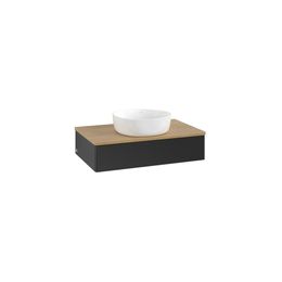 Villeroy & Boch V&B Waschtischunterschrank ohne Frontstruktur Antao 80x19x50cm, WBP-farbe hon. Oa, bla m Lac ; Villeroy & Boch (K08011PD)