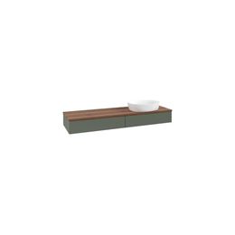 Villeroy & Boch V&B Waschtischunterschrank ohne Frontstruktur -Beleuchtung Antao 160x50cm, WBP w. wal, lea gre. m Lac ; Villeroy & Boch (L16012HL)