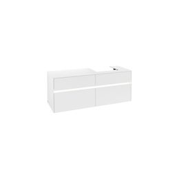 Villeroy & Boch V&B Waschtischunterschrank Collaro 140x54,8x50cm, WT r, LED 10W, wh. ma ; Villeroy & Boch (C075B0MS)