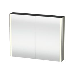 Duravit Uni-Spiegelschrank XSquare Steckd. CH 100x80x15,5cm, st-g m, 2 Tür, LED, wandhängend (XS7113092922000)
