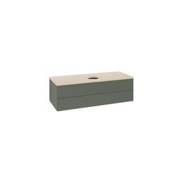 Villeroy & Boch V&B Waschtischunterschrank ohne Frontstruktur, mit Beleuchtung Antao 120x36x50cm, WBP botti., lea gre. m Lac ; Villeroy & Boch (L21013HL)