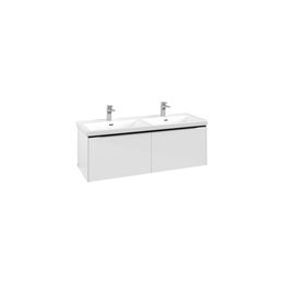 Villeroy & Boch V&B Waschtischunterschrank Subway 3.0 127,2x42,9x47,8cm, m LE/Gr vo b, Bri wh. ; Villeroy & Boch (C567L1VE)