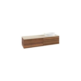 Villeroy & Boch V&B Waschtischunterschrank ohne Frontstruktur -Beleuchtung Antao 160x50cm, WBP-farbe botti., warm walnut ; Villeroy & Boch (L27013HM)