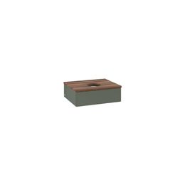 Villeroy & Boch V&B Waschtischunterschrank ohne Frontstruktur Antao 60x19x50cm, WBP w. wal, lea gre. m Lac ; Villeroy & Boch (K07012HL)