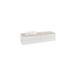Villeroy & Boch V&B Waschtischunterschrank mit Frontstruktur -Beleuchtung Antao 160x50cm, WBP-farbe botti., glo wh. Lac ; Villeroy & Boch (L26113GF)