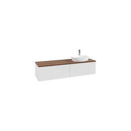 Villeroy & Boch V&B Waschtischunterschrank ohne Frontstruktur -Beleuchtung Antao 160x50cm, HL, WBP w. wal, glo wh. Lac ; Villeroy & Boch (L38052GF)