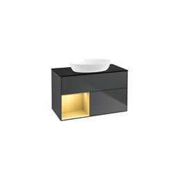 Villeroy & Boch V&B Waschtischunterschrank Wandbeleuchtung Finion 100, Pl b m, Reg gol m Lac, md bl. m Lac ; Villeroy & Boch (GA12HFHG)