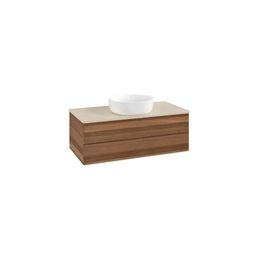 Villeroy & Boch V&B Waschtischunterschrank ohne Frontstruktur -Beleuchtung Antao 100x36x50cm, WBP-farbe botti., w. walnut ; Villeroy & Boch (L20013HM)