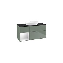 Villeroy & Boch V&B Waschtischunterschrank Wandbeleuchtung Finion 120cm, Pl b m, Reg wh. m Lac, Oli. m Lac ; Villeroy & Boch (GA62MTGM)