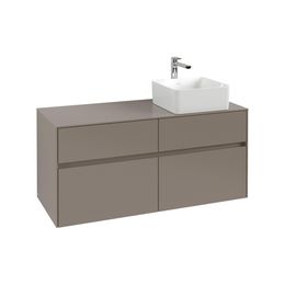 Villeroy & Boch V&B Waschtischunterschrank Collaro 120x54,8x50cm, WT rechts, white oak ; Villeroy & Boch (C04300AA)