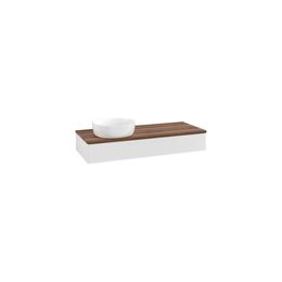 Villeroy & Boch V&B Waschtischunterschrank mit Frontstruktur Antao 120x19x50cm, WBP w. wal, glo wh. Lac ; Villeroy & Boch (K11112GF)
